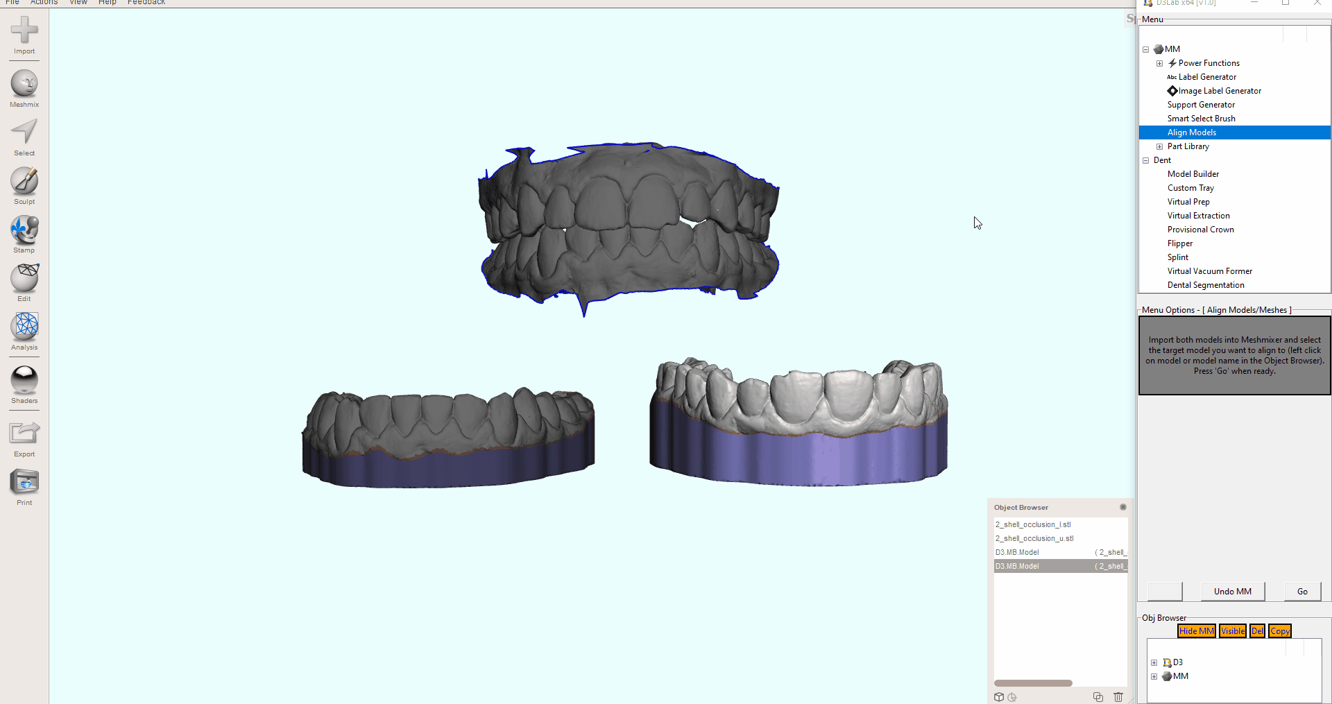 Align Models D3Tool